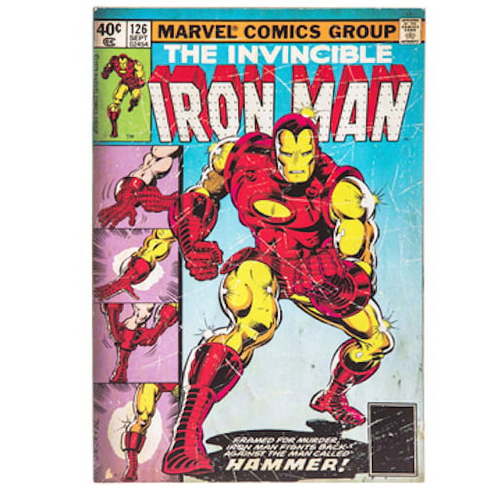 The Invincible Iron Man Comic Wood Wall Art Home Decoration Theater ...