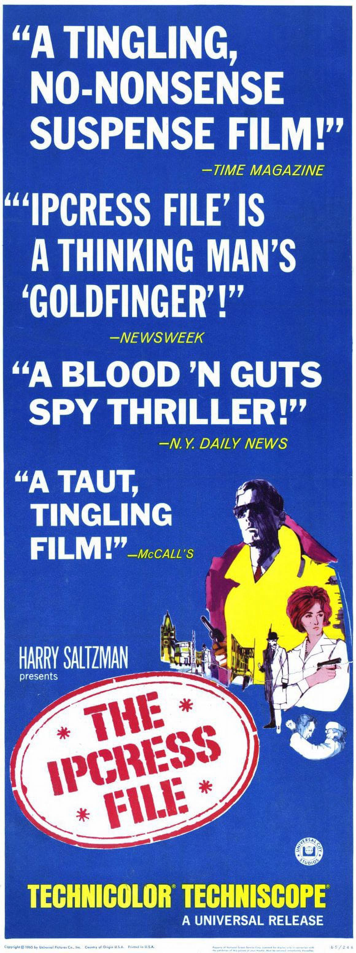 The Ipcress File - movie POSTER (Style B) (11" x 17") (1965) - Walmart.com