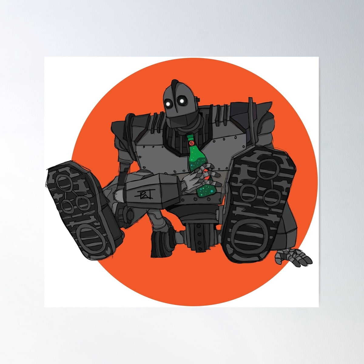 The Iron Giant Poster Wall Art, Modern Wall Decor For Living Room ...
