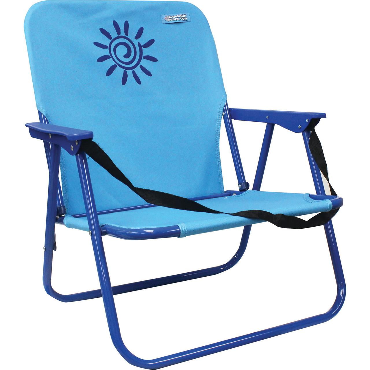 The Islander Group Compact Sturdy Folding Beach Chair with Sun Design ...
