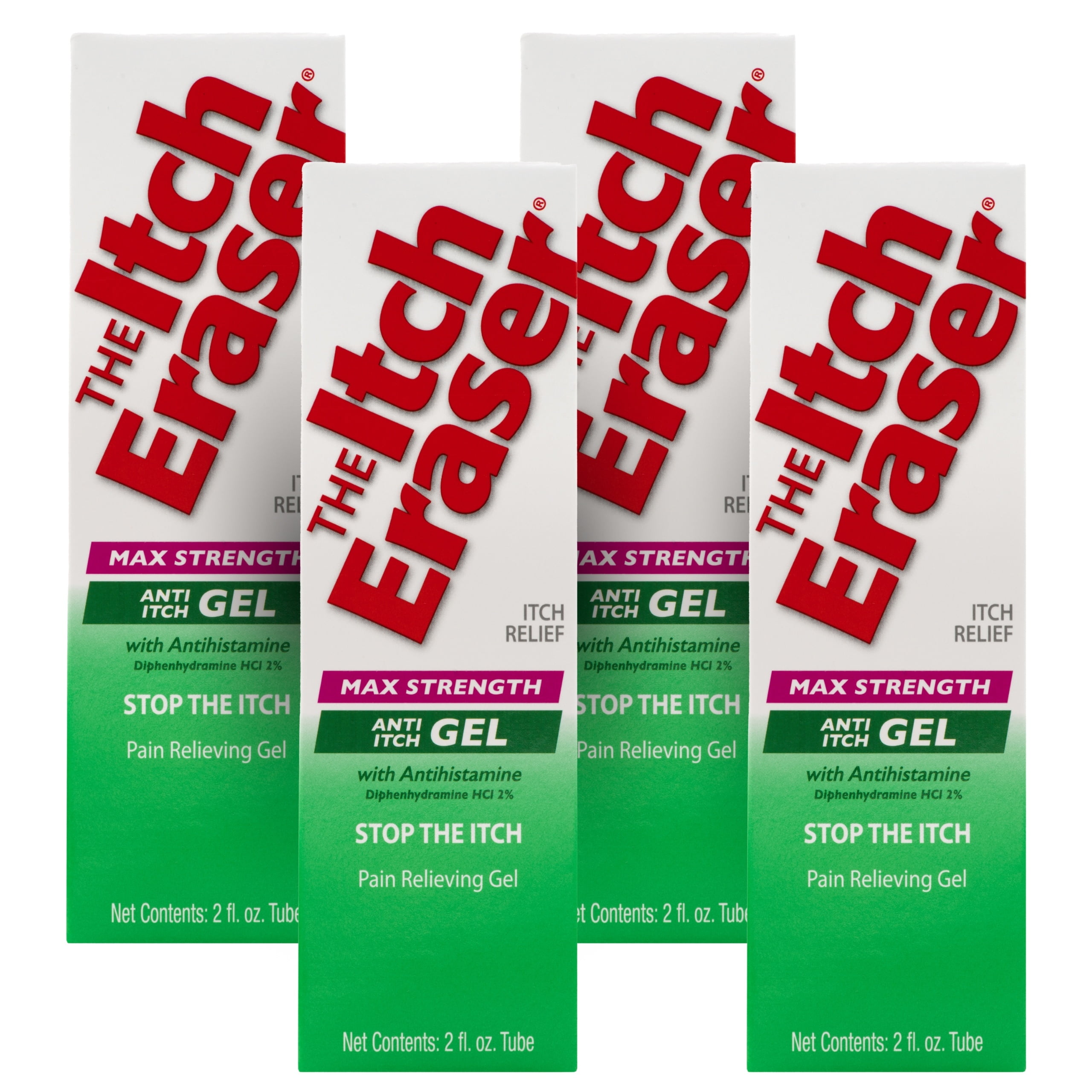 Itch Eraser Max Strength Gel - Fast Relief from Poison Oak, Ivy, Insect ...
