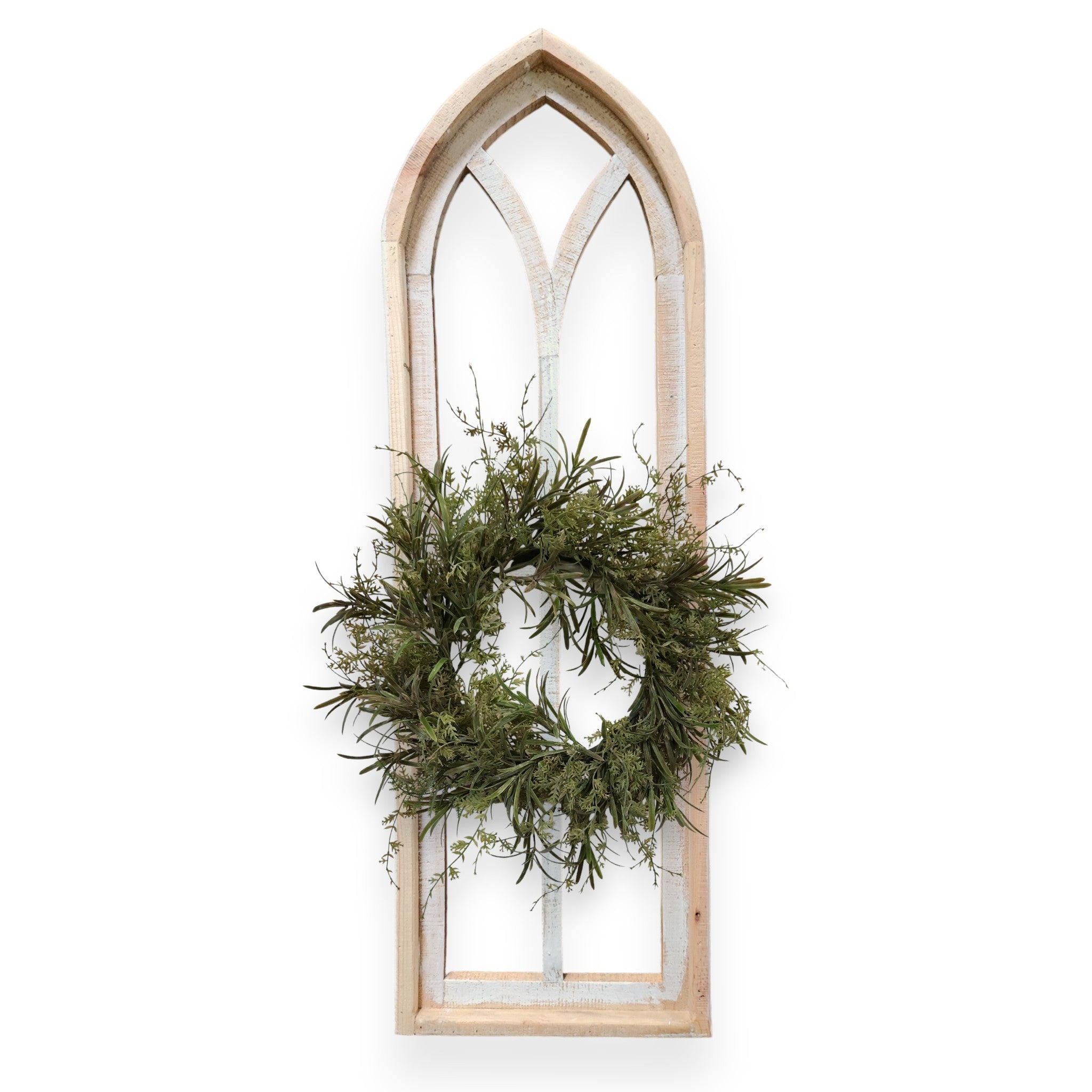 The Ivory Point Farmhouse Wooden Wall Window Arch Single -3 Sizes The ...