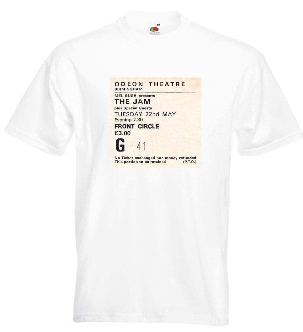 The Jam Concert Ticket T Shirt Odeon Theatre Birmingham 1979 Paul ...