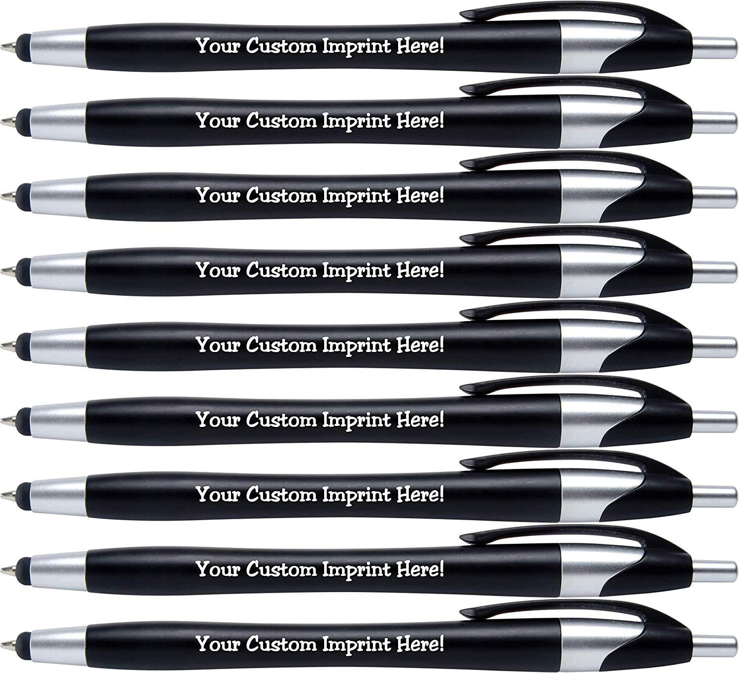 Express Pencils Metallic Stylus Pens, Medium Point, 0.7 mm, Assorted Ink Colors, 12 Pack ...