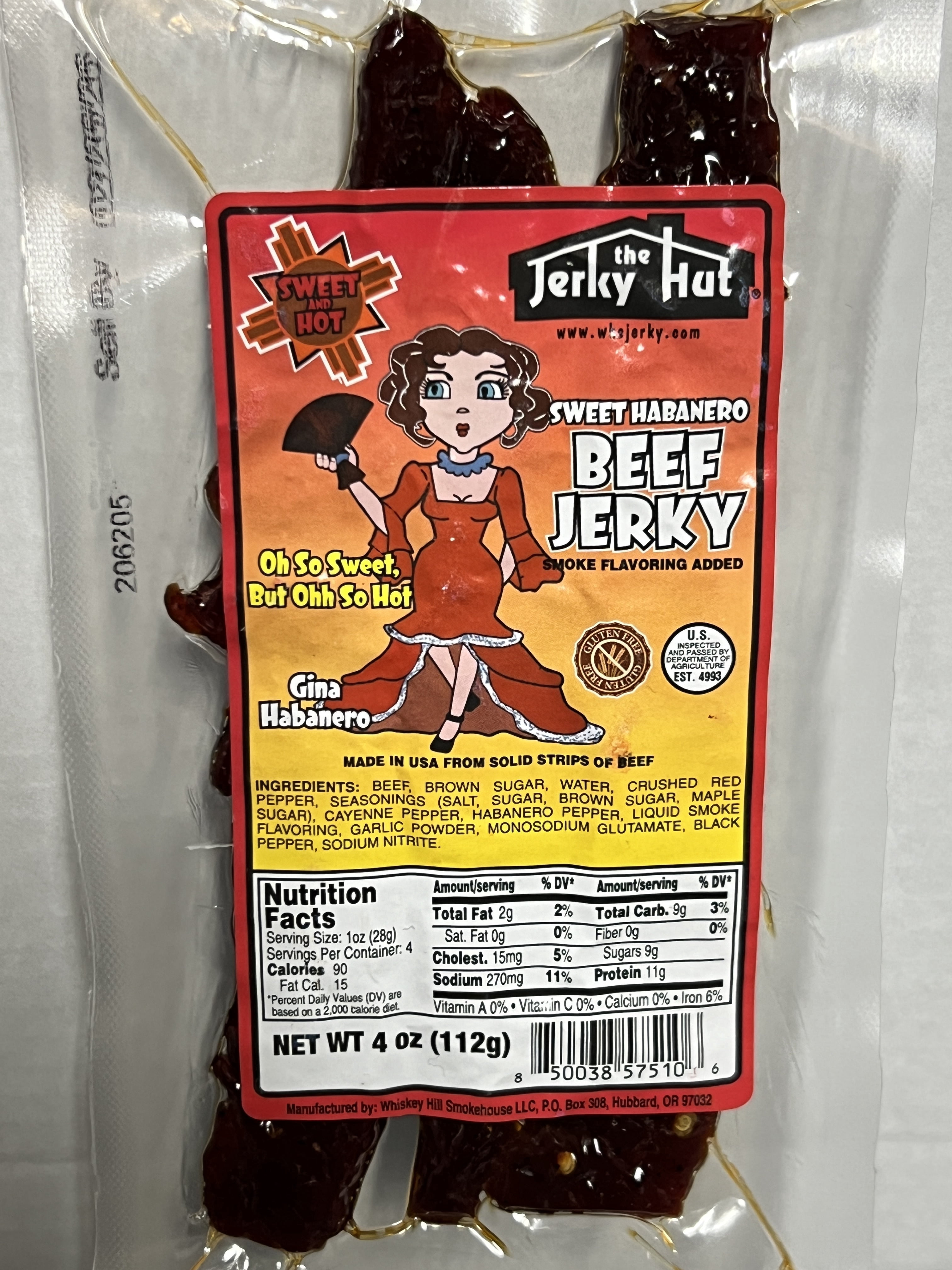 The Jerky Hut "Gina Too Good" Golden Nuggets w/Habanero Beef Jerky ...