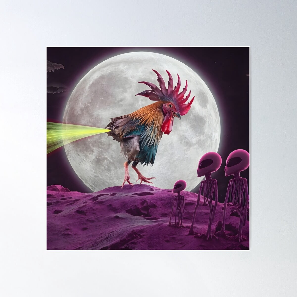 The Jet-Powered Rooster Looks At The Aliens On One Of The Planets ...