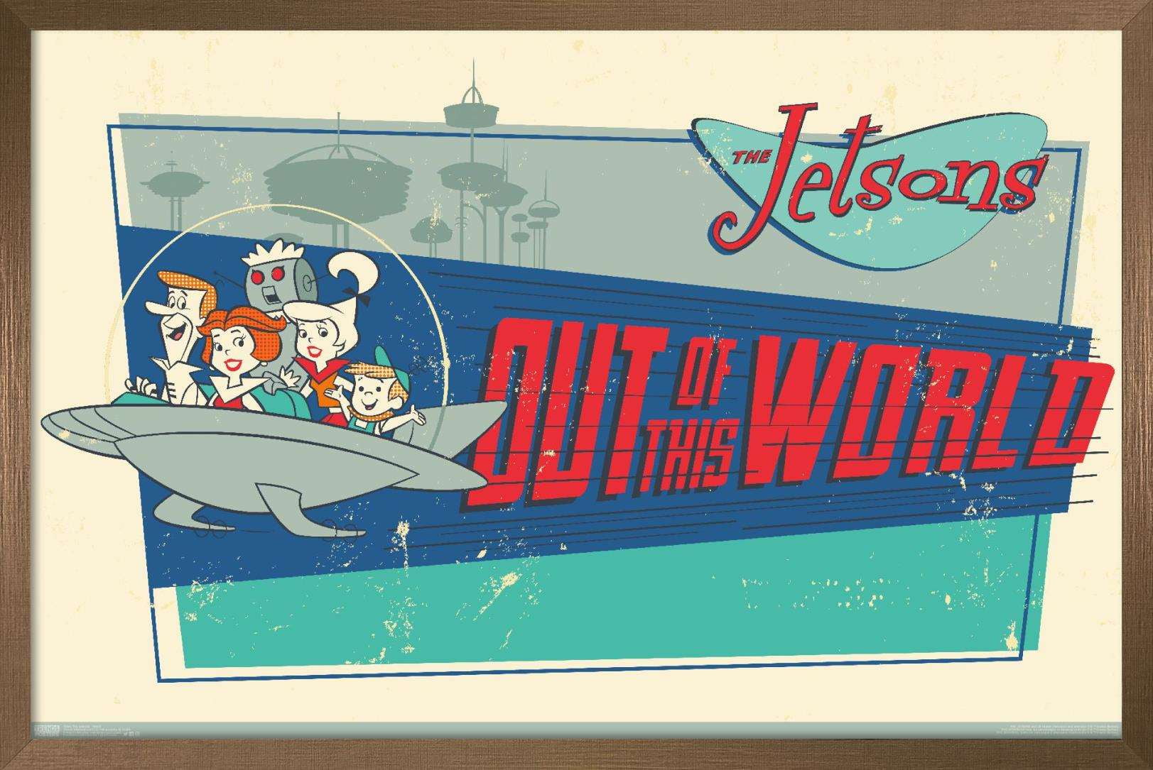 The Jetsons - World Wall Poster, 22.375" x 34", Framed - Walmart.com