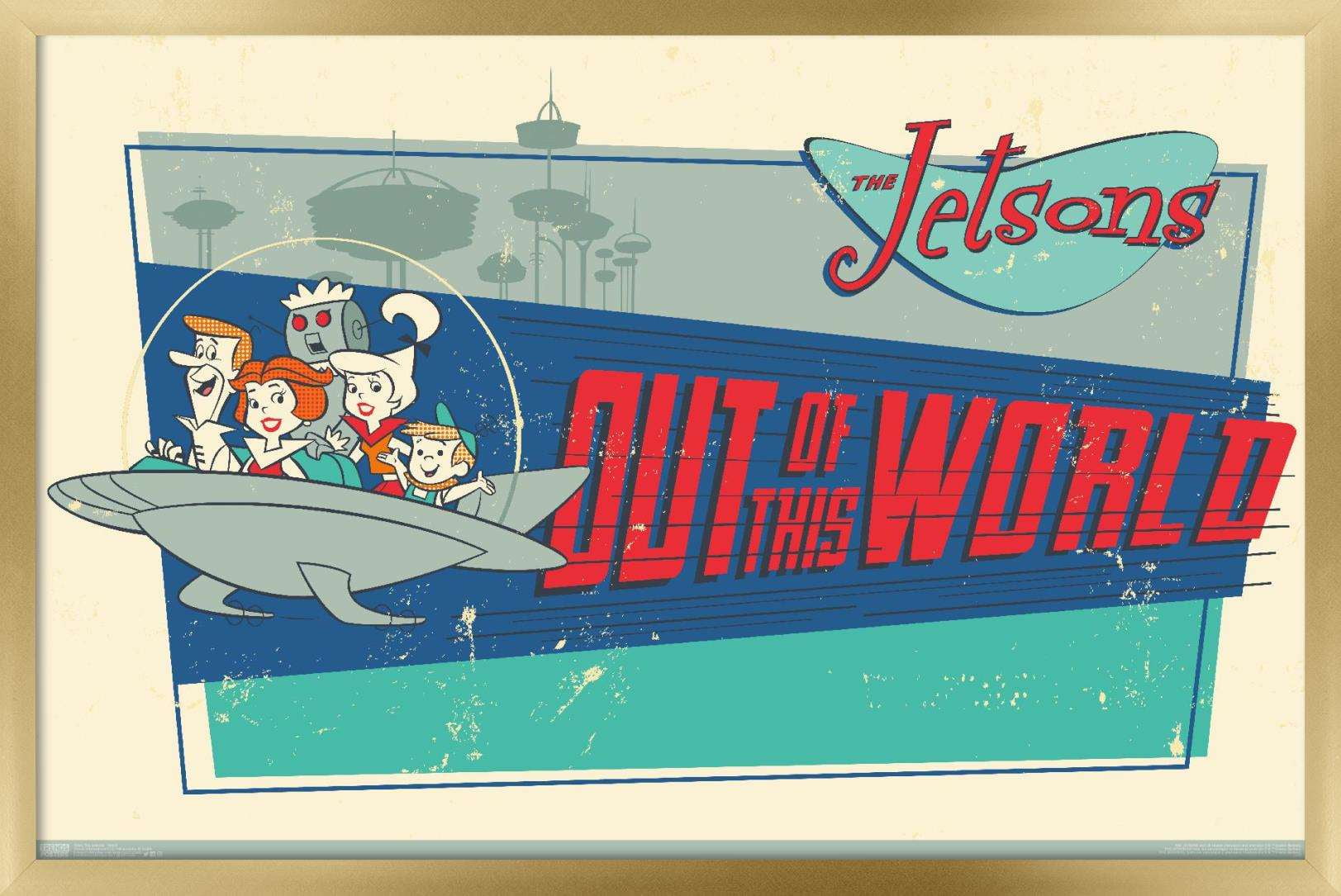 The Jetsons - World Wall Poster, 22.375" x 34", Framed - Walmart.com