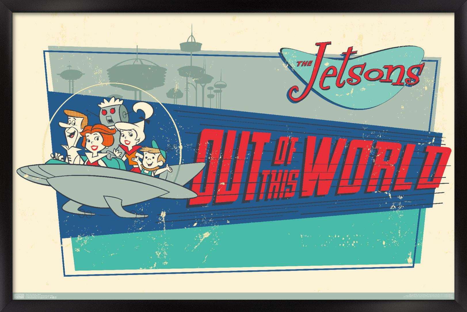 The Jetsons - World Wall Poster, 22.375" x 34", Framed - Walmart.com
