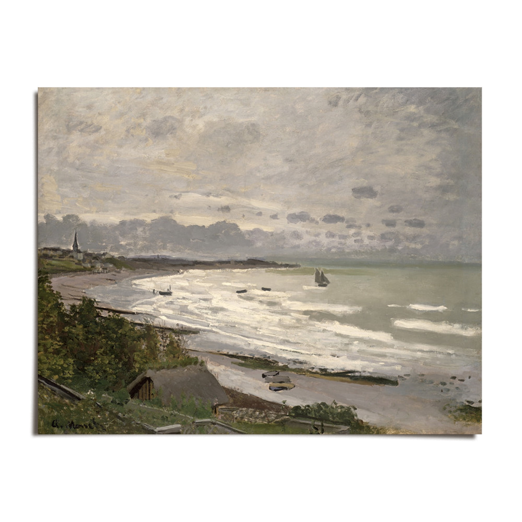 The Jetty at Le Havre in Bad Weather - Claude Monet - 8x10 - Wall Art ...
