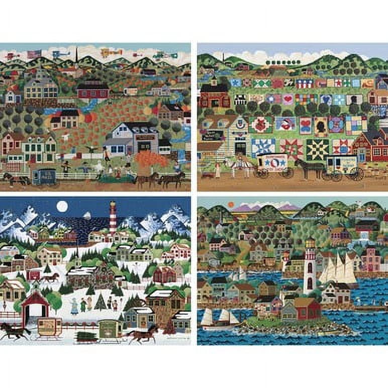 The Jigsaw Puzzle Factory 4-in-1 Four Seasons Jigsaw Puzzle - Walmart.com