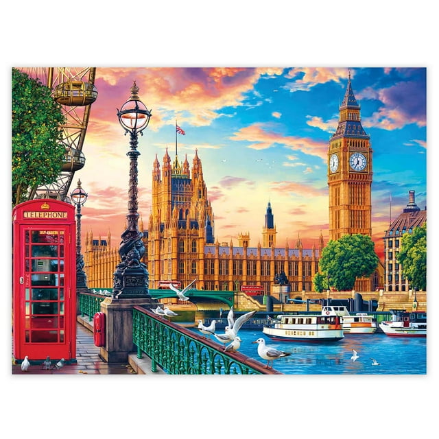 The Jigsaw Puzzle Factory London, England Jigsaw Puzzle - Walmart.com