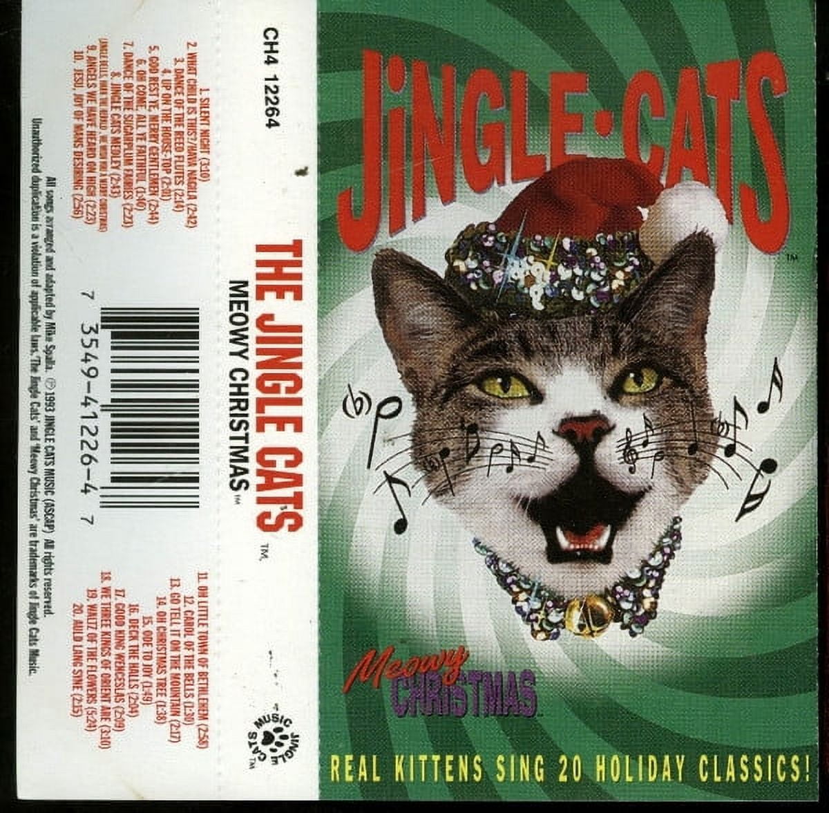 The Jingle Cats Meowy Christmas Red Cassette