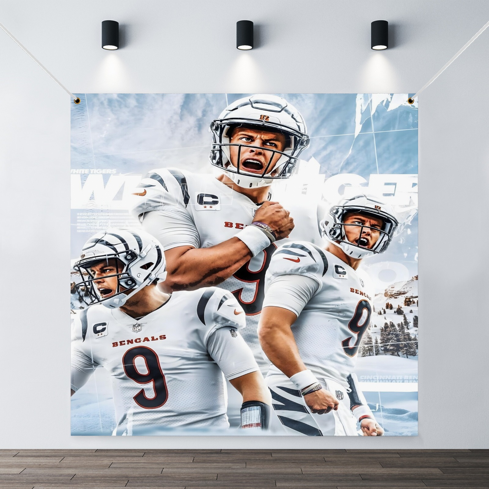 The Joe and Burrow holiday banner is perfect for adding festive cheer ...