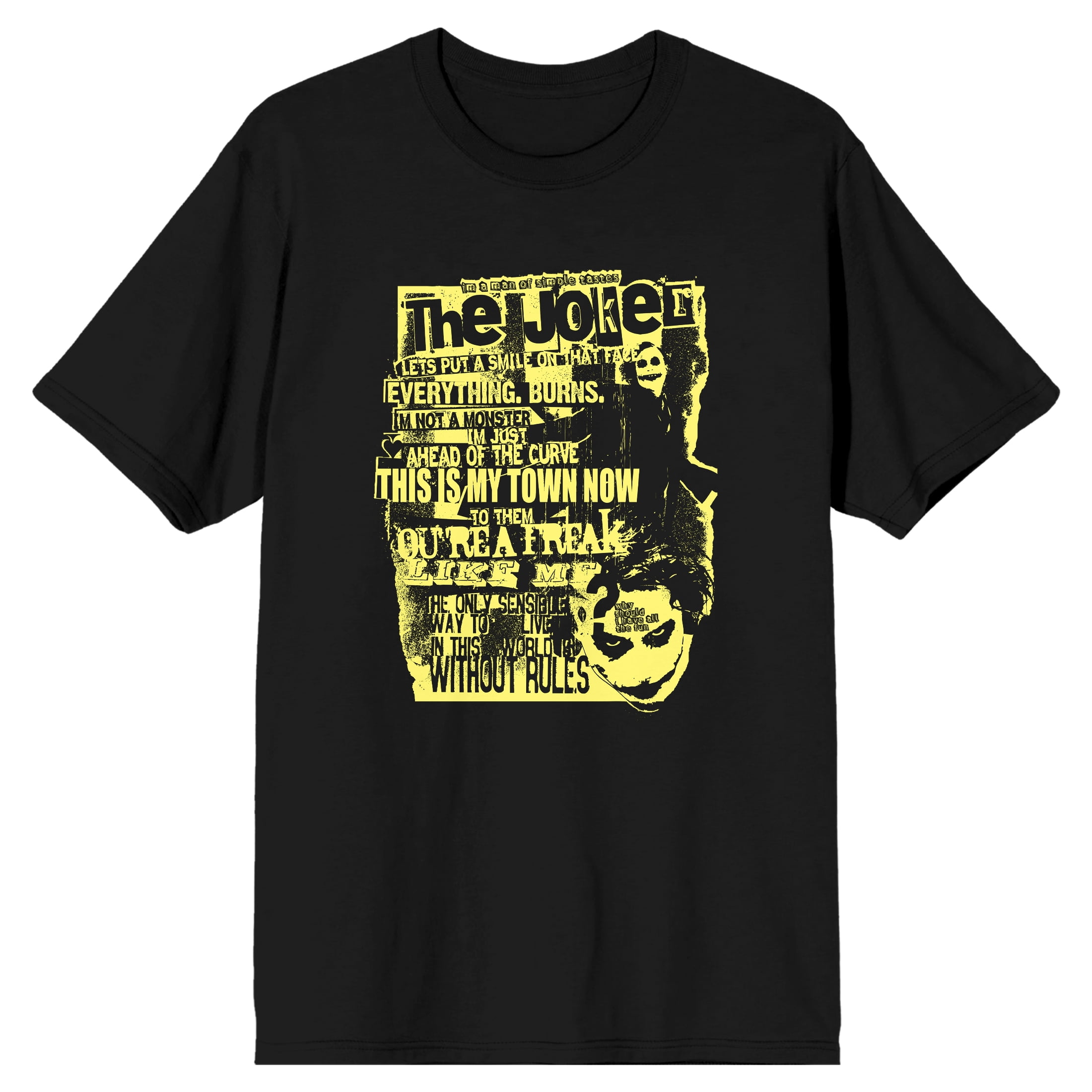 The Joker This Is My Town Men's Black Graphic Tee-XXL - Walmart.com