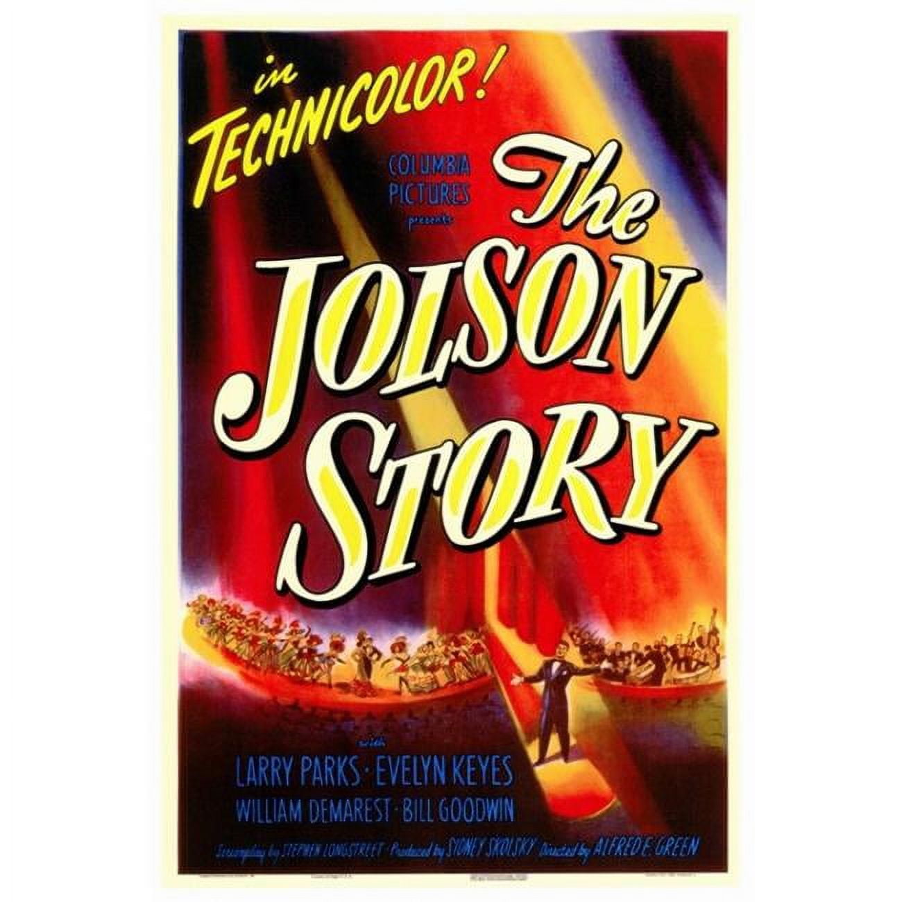 The Jolson Story Movie Poster - 27 x 40 in. - Walmart.com