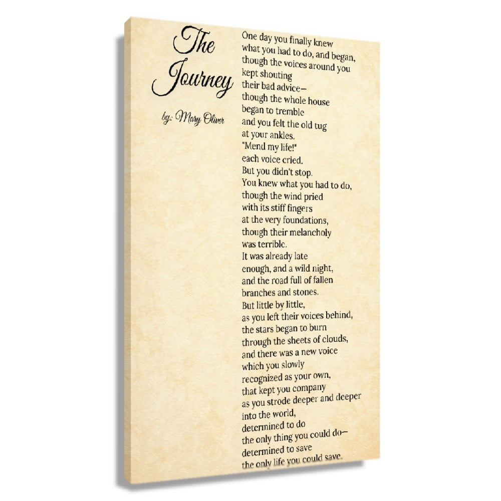 The Journey Poem 12x18 In Framed Wall Art, Motivational Poster ...