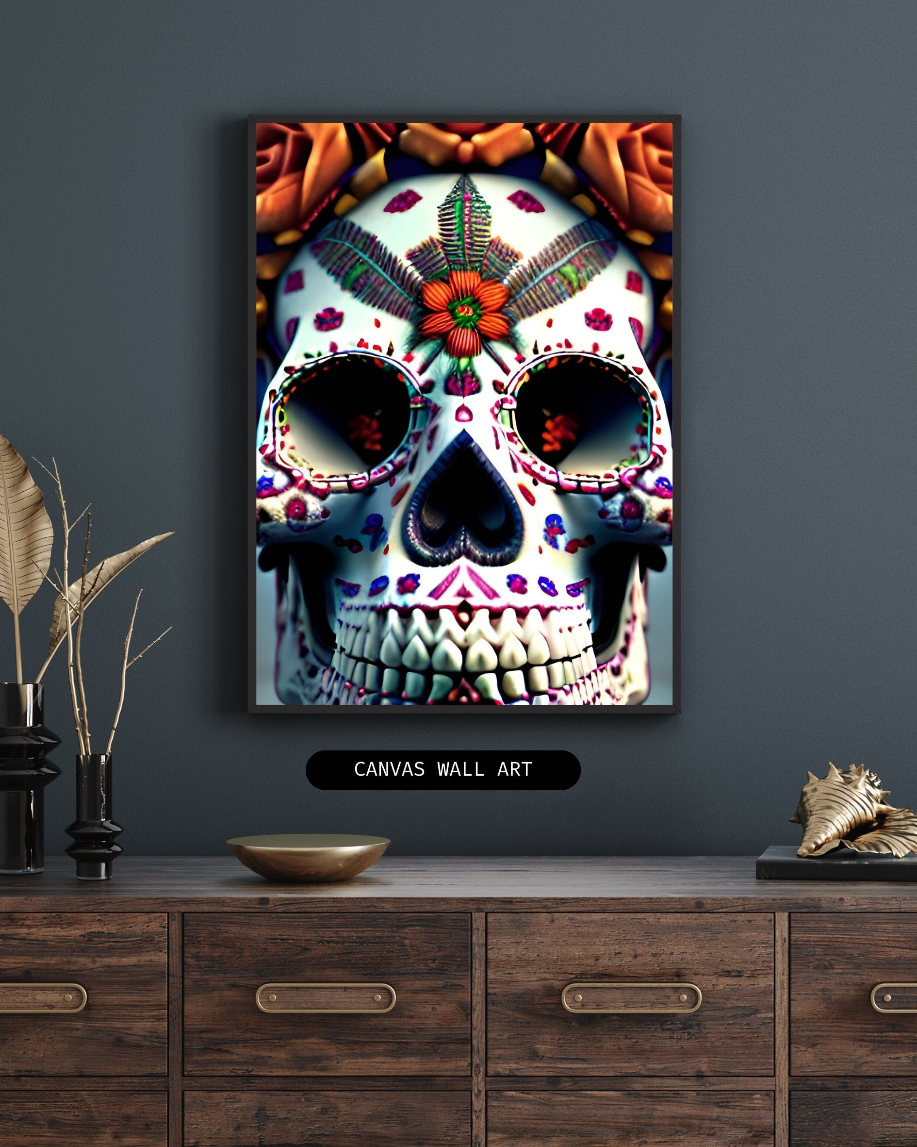 The Joy of Death- Canvas Wall Art - Walmart.com