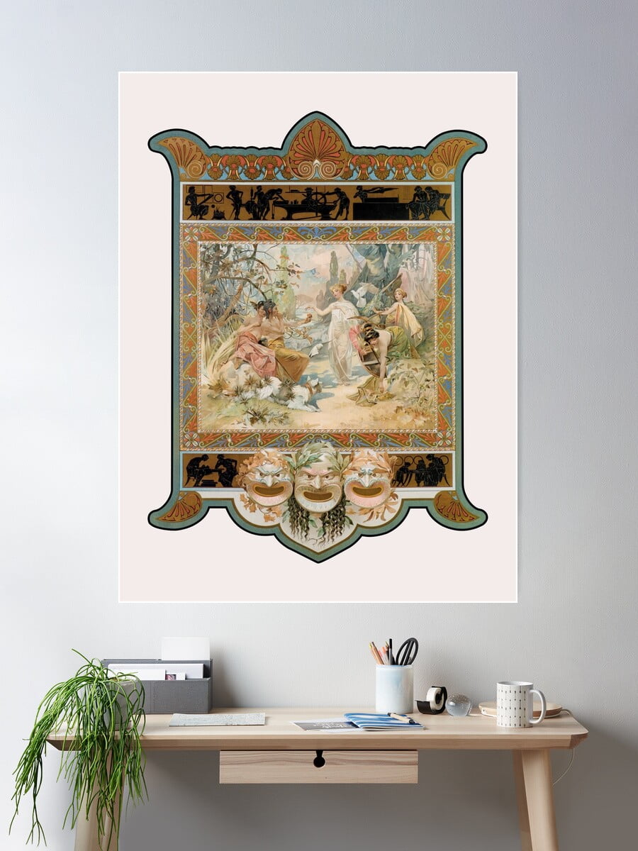 The Judgement Of Paris Alphonse Mucha Poster Wall Art, Modern Wall ...