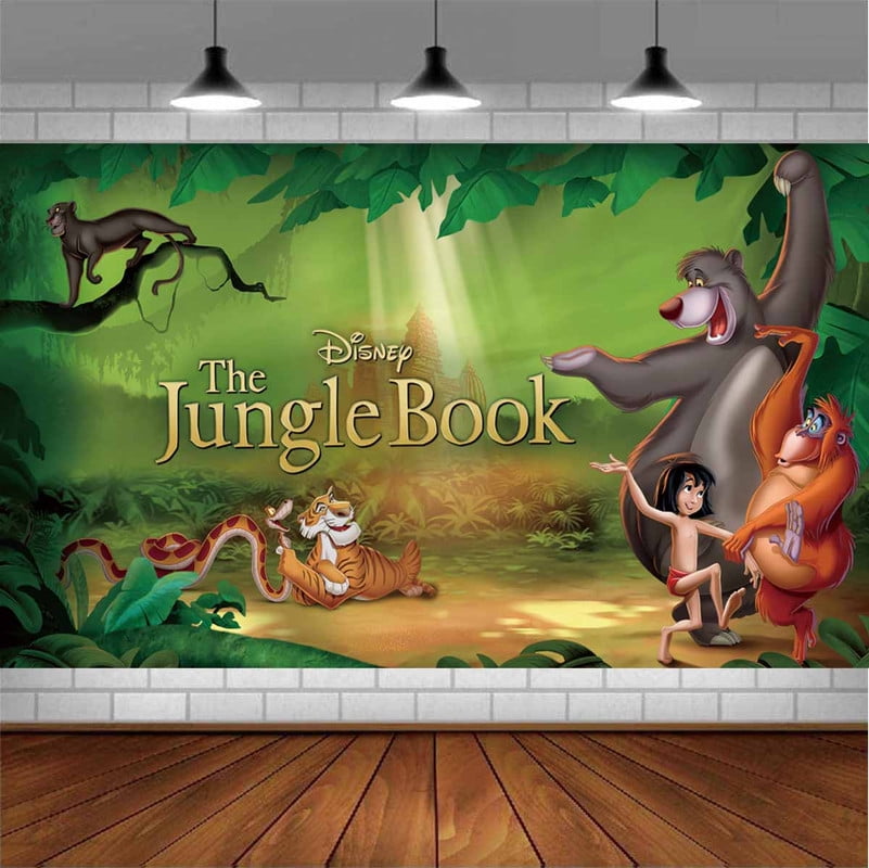 The Jungle Book Backdrop Banner Party Supplies Poster Movie Theme ...