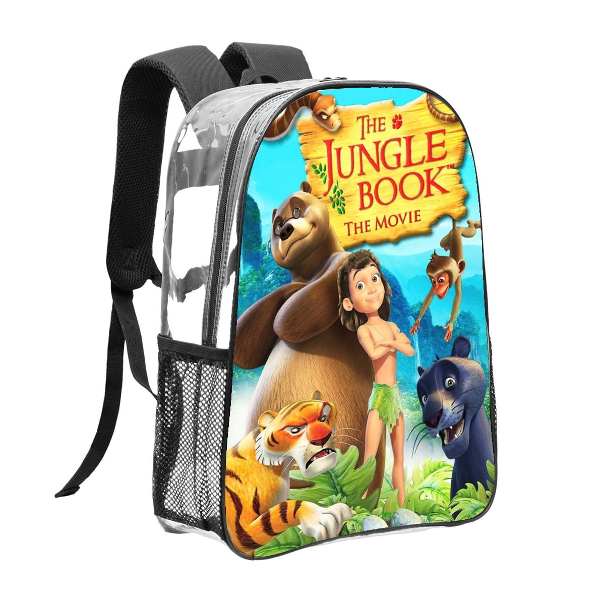The Jungle Book Pattern Transparent Backpack Lightweight And ...