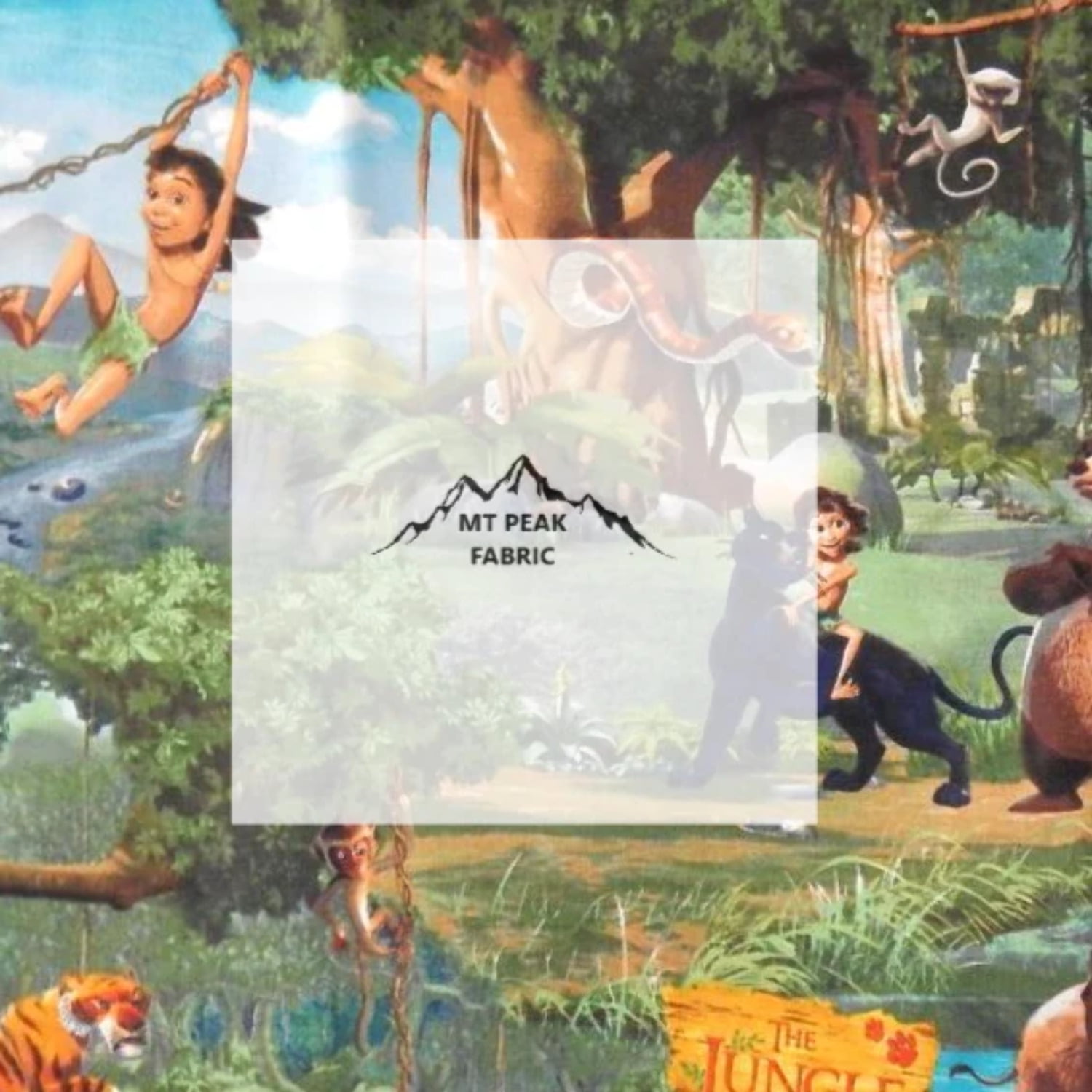 The Jungle Book Sign Cotton Fabric - Walmart.com