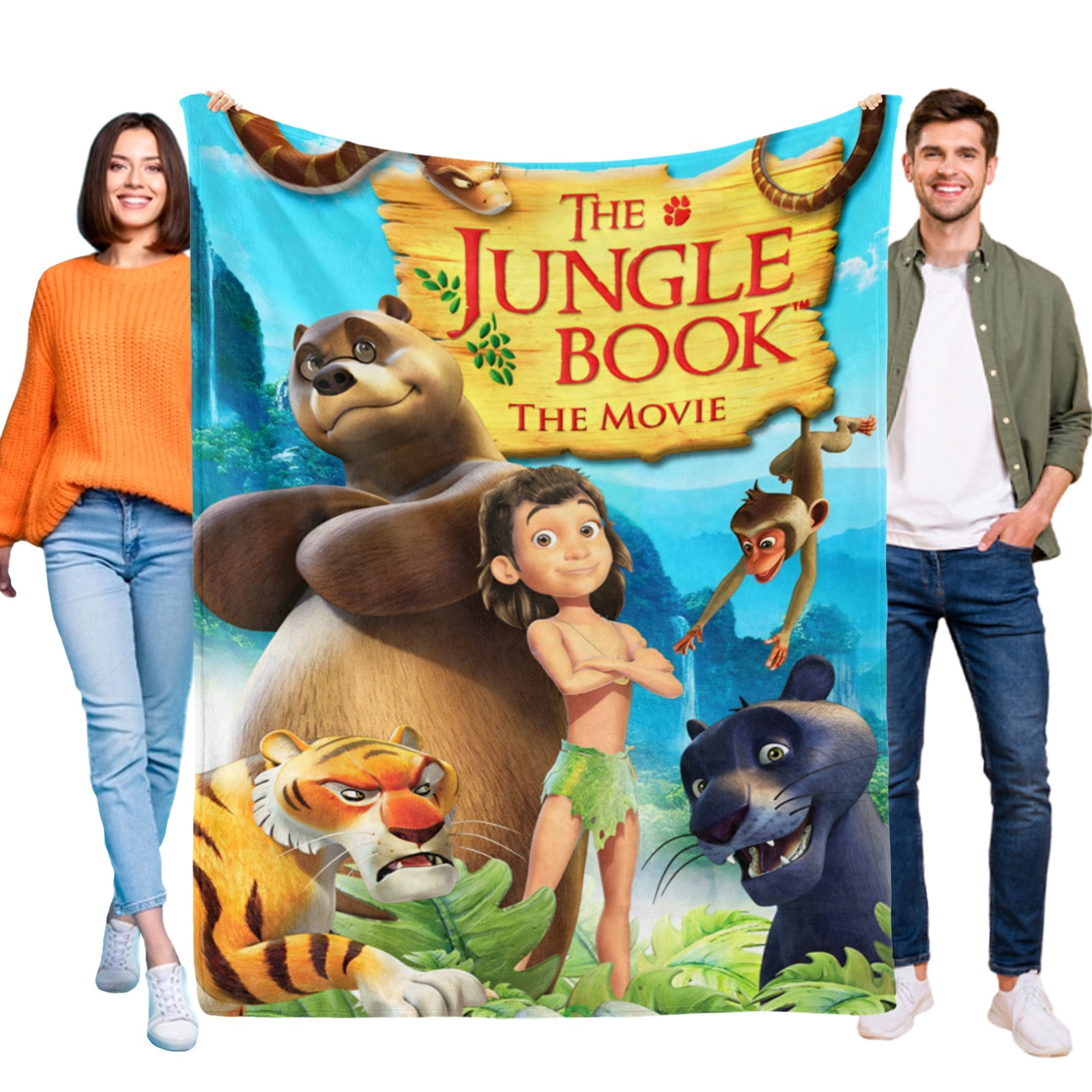 The Jungle Book Throw Blanket Gifts for Fans Girls And Boys And ...