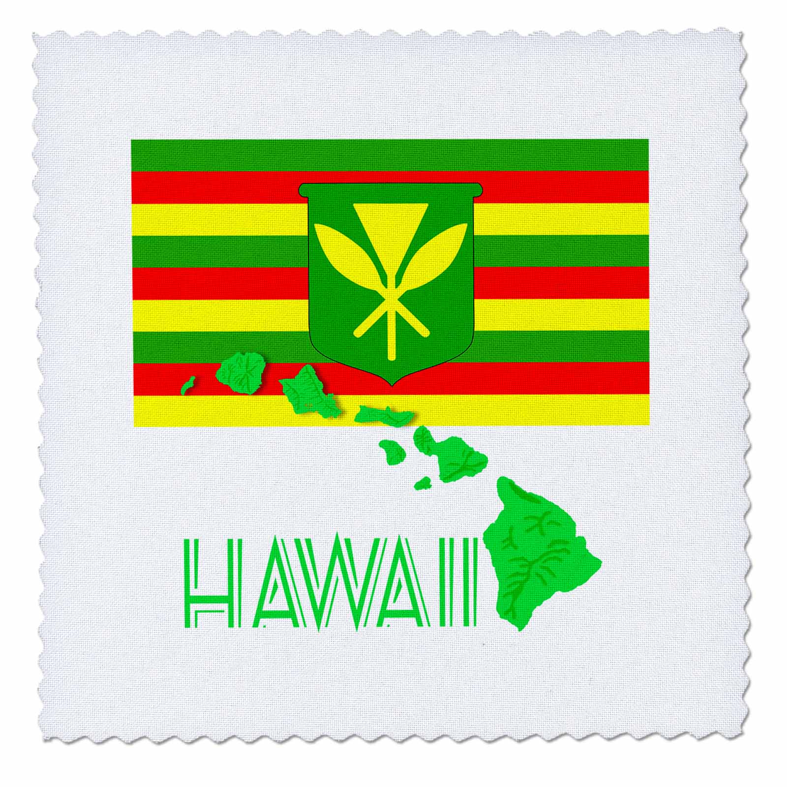 3dRose, The Kanaka Maoli traditional flag of Hawaii and it's islands ...