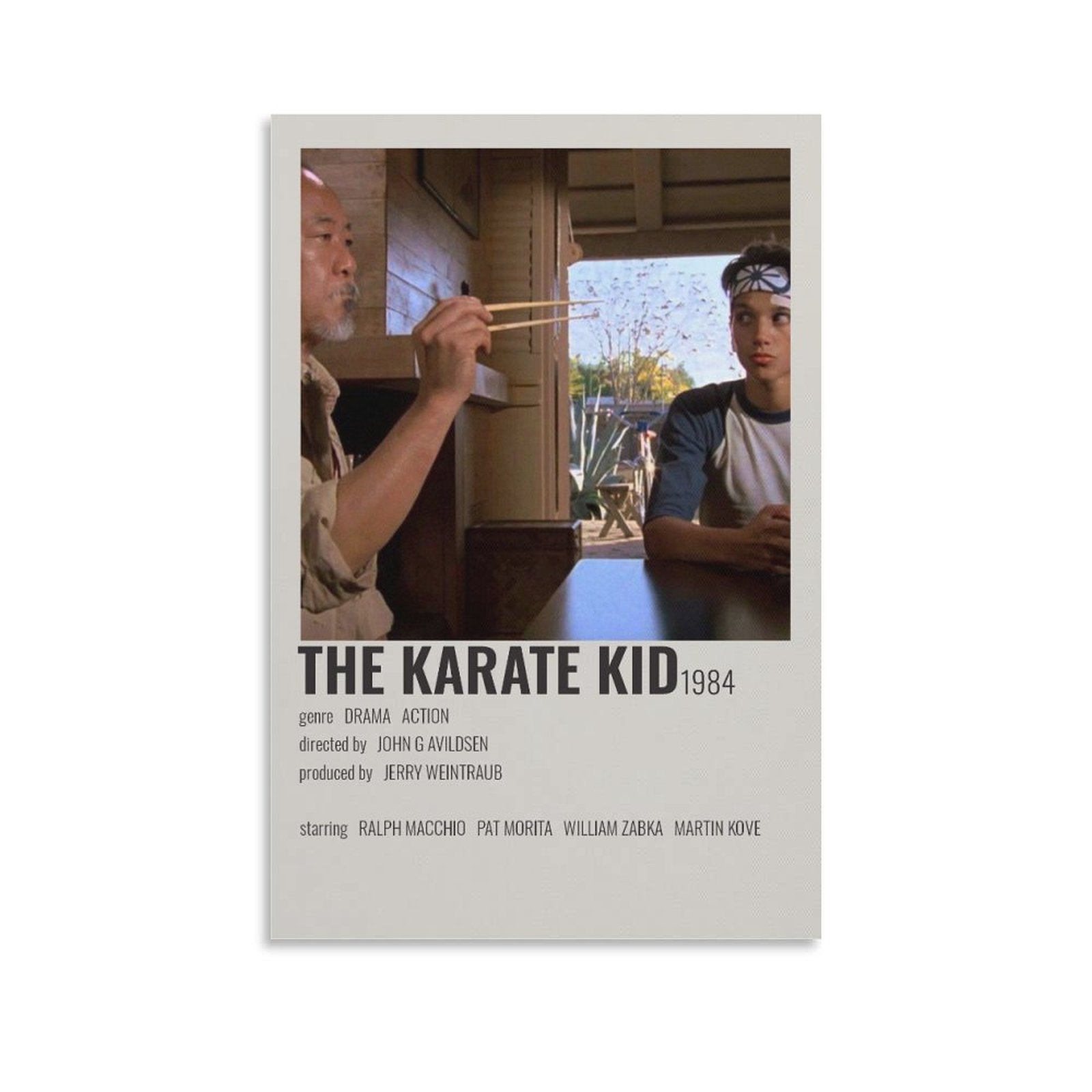 The Karate Kid 1984 Movie Poster Ralph Macchio Poster Art Poster Canvas ...