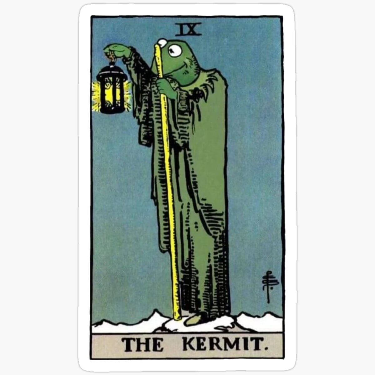 The Kermit Tarot Sticker. Gift For You - Decorate Laptops, Water ...
