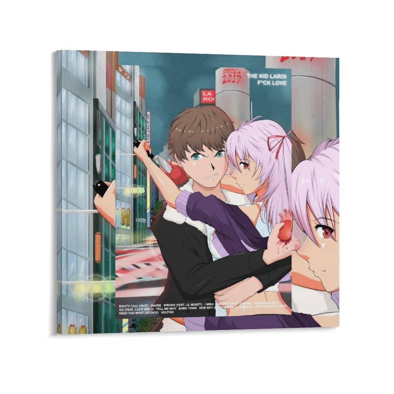 The Kid LAROI Tracklist Poster Canvas Poster Bedroom Decoration ...