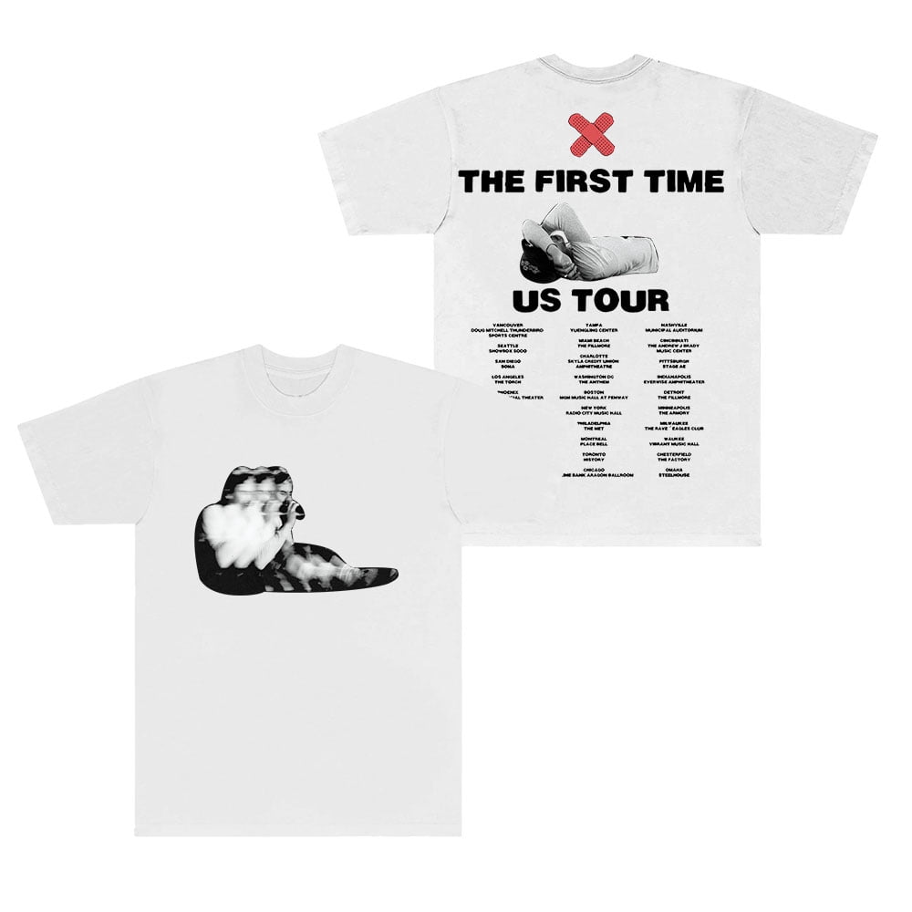 The Kid Laroi Blur Black Tour Tee The First Time Logo Merch T-Shirts ...