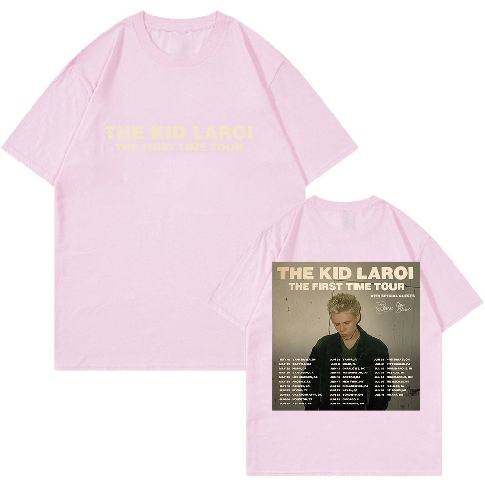 The Kid Laroi The First Time Tour T-shirt Crewneck Short Sleeve Tee Men ...