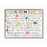 The Kids Room Classroom Rules Alphabet Wall Art - Colorful Framed ...