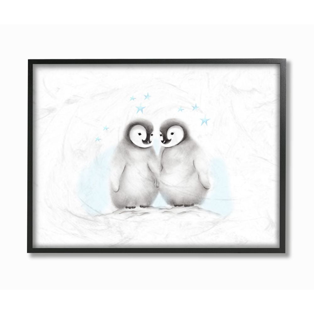 The Kids Room Cute Penguin Bird Zoo Animal Painting Framed Art by ...