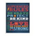 The Kids Room by Stupell Dark Blue Superhero Rules Wall Plaqueby ...