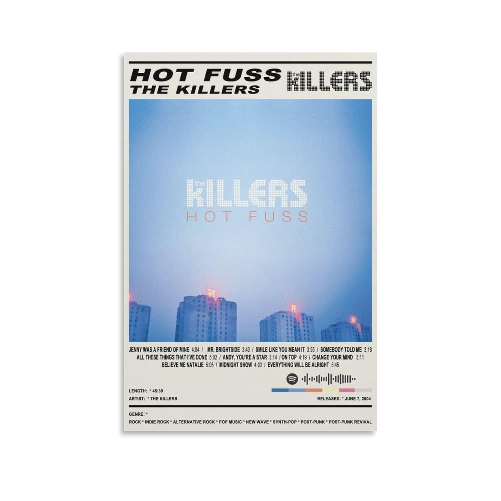 The Killers Hot Fuss Music Album Cover Posters Canvas Poster Wall ...