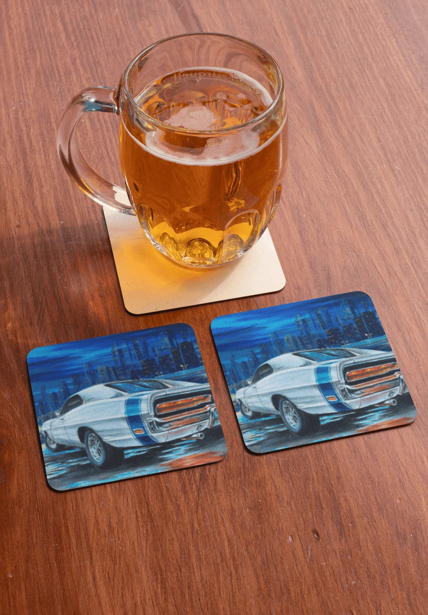 The King of Muscle Cars - MaddK Studio - Drink coaster - Walmart.com
