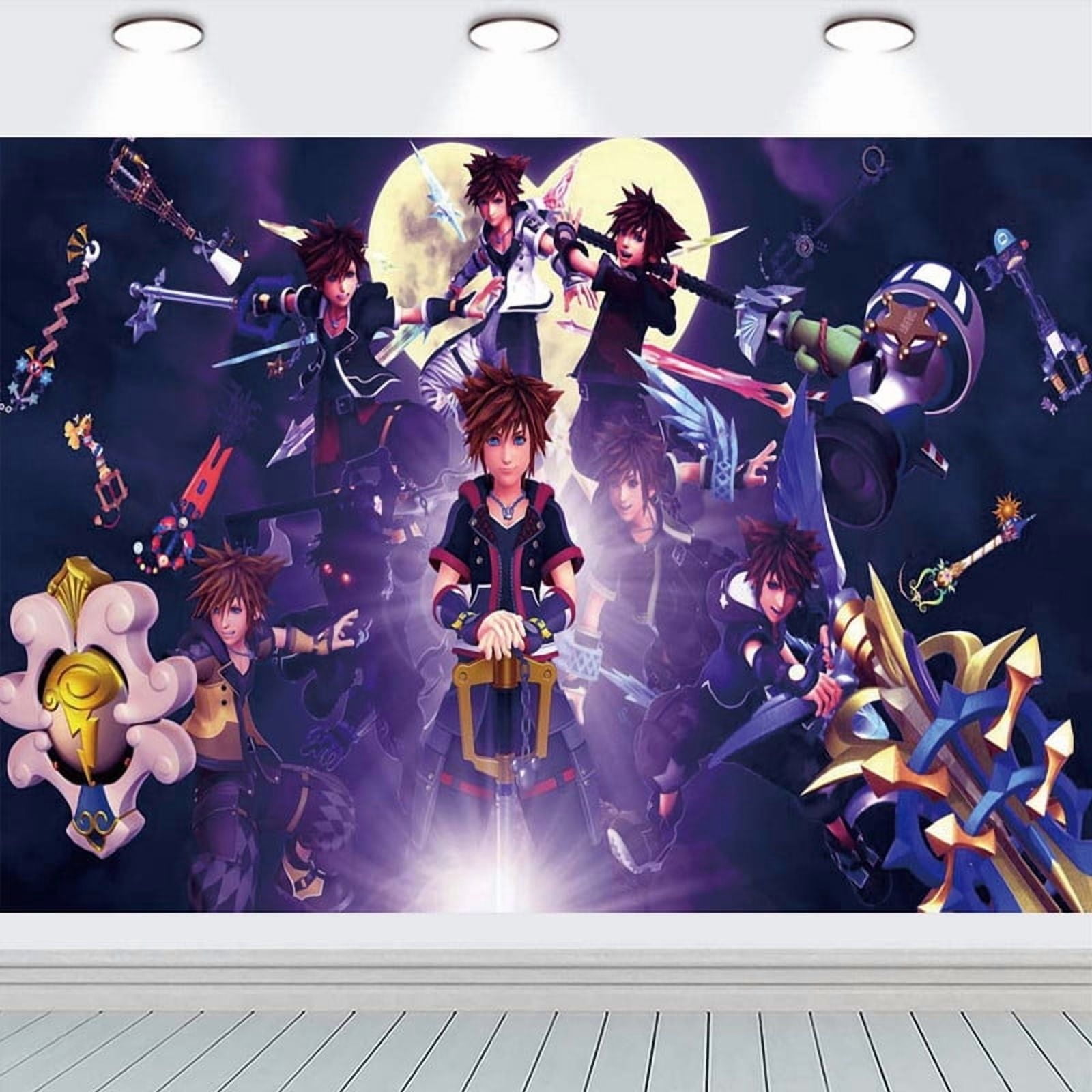 The Kingdom Hearts Backdrop Banner Party Supplies Poster Movie Theme ...