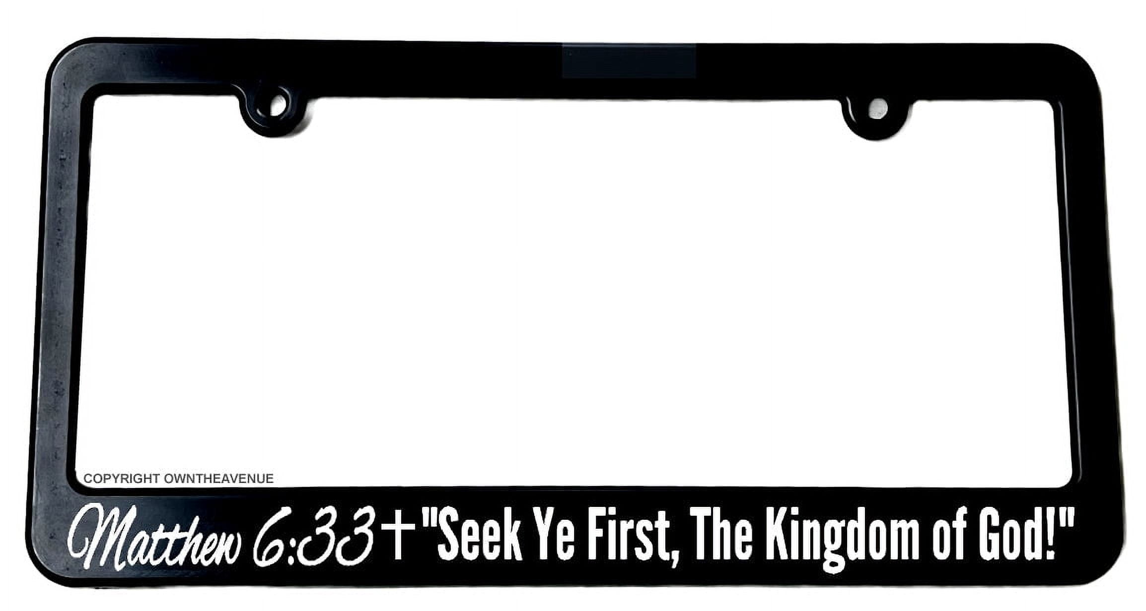 The Kingdom of God Christian Jesus Christ Bible Verse License Plate ...