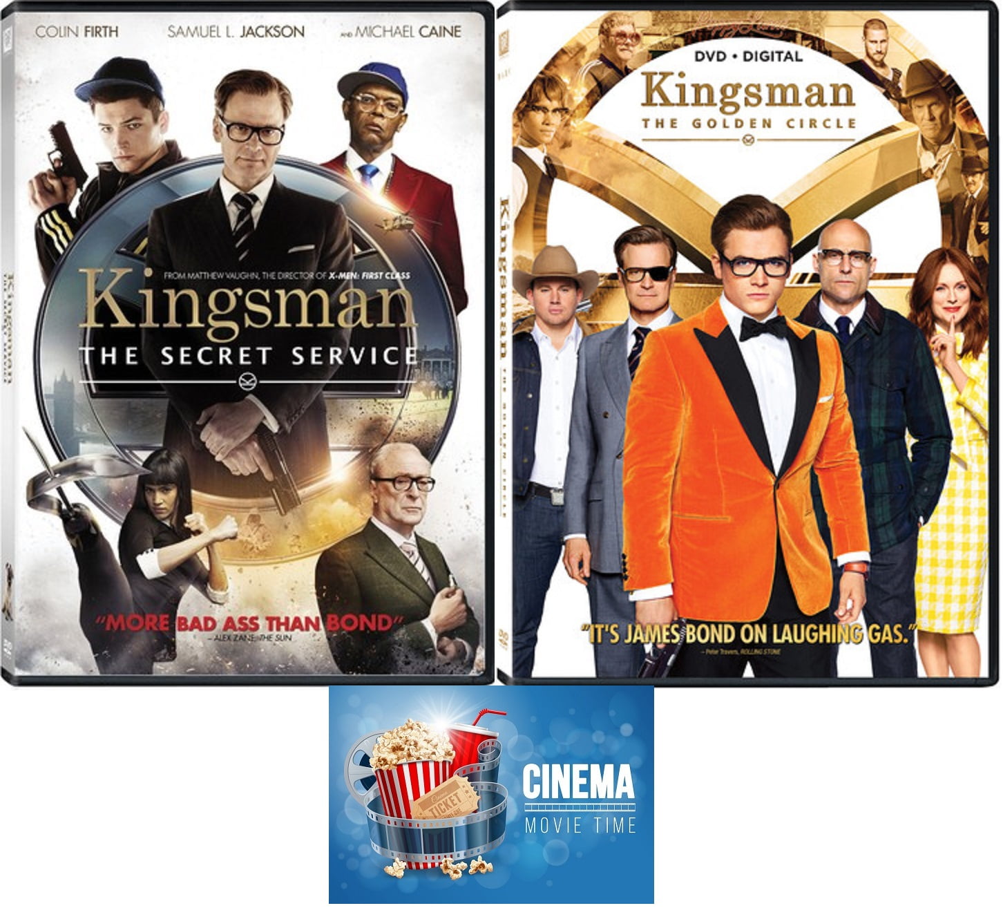 The Kingsman Double Feature Secret Service and Golden Circle 2 DVD Set ...