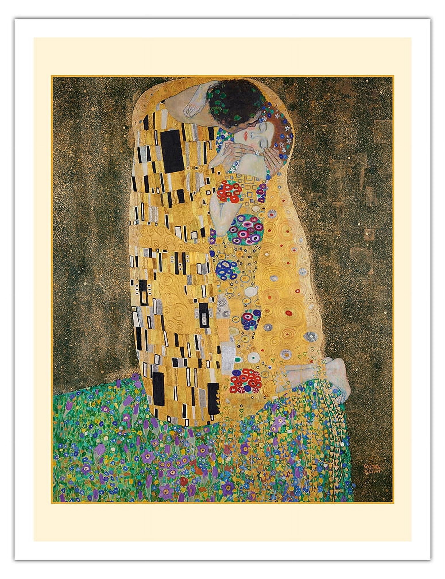 The Kiss - From an Original Color Painting by Gustav Klimt c.1908 ...