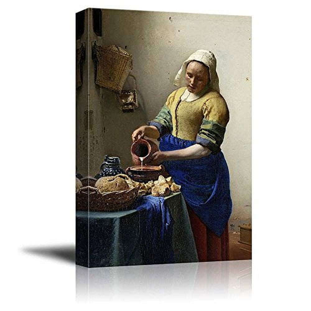 The Kitchen Milkmaid Maid by Vermeer Giclee Canvas Prints Wrapped ...
