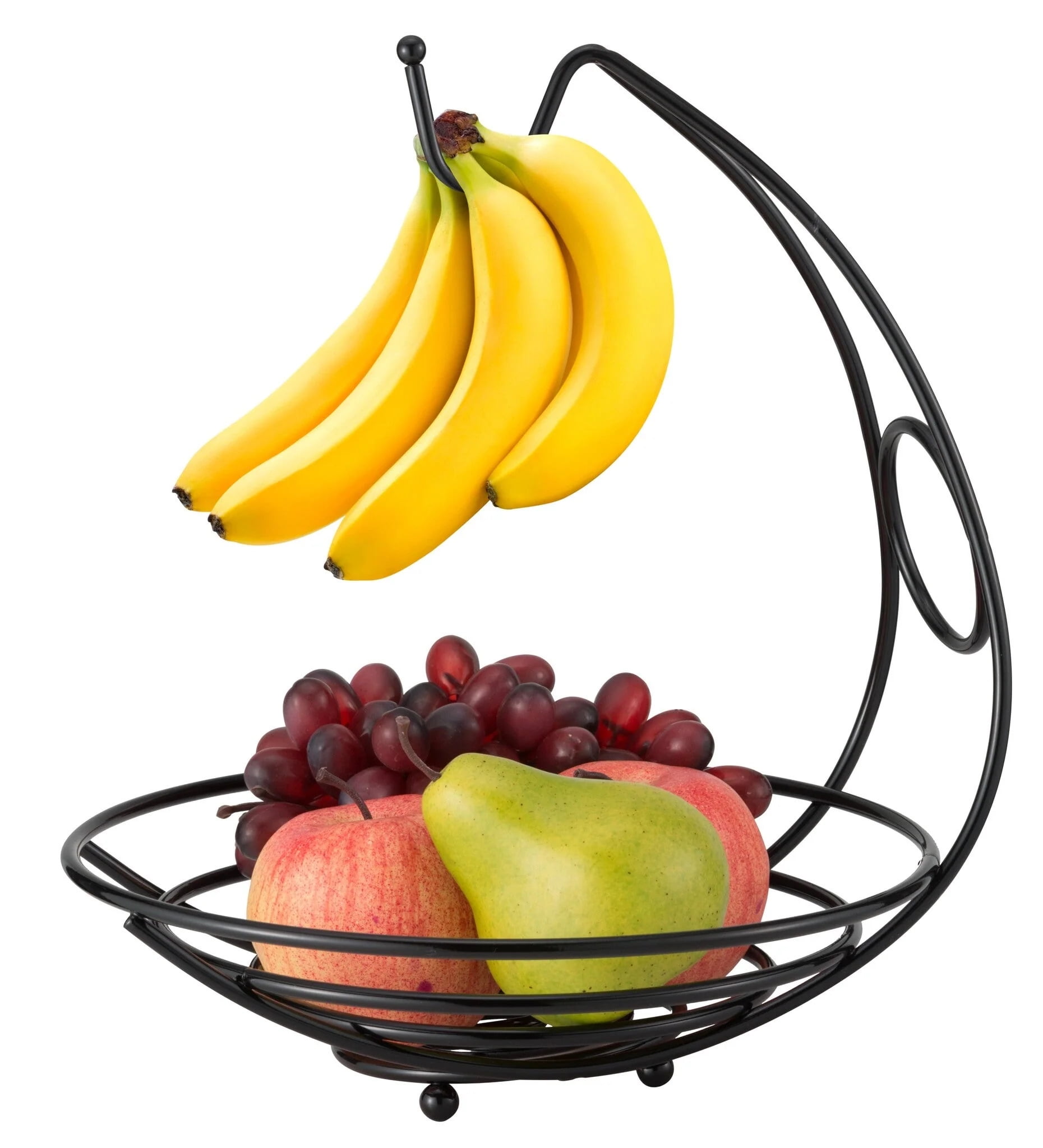 The Kitchen Sense Black Wire fruit bowl and Banana Holder - Walmart.com