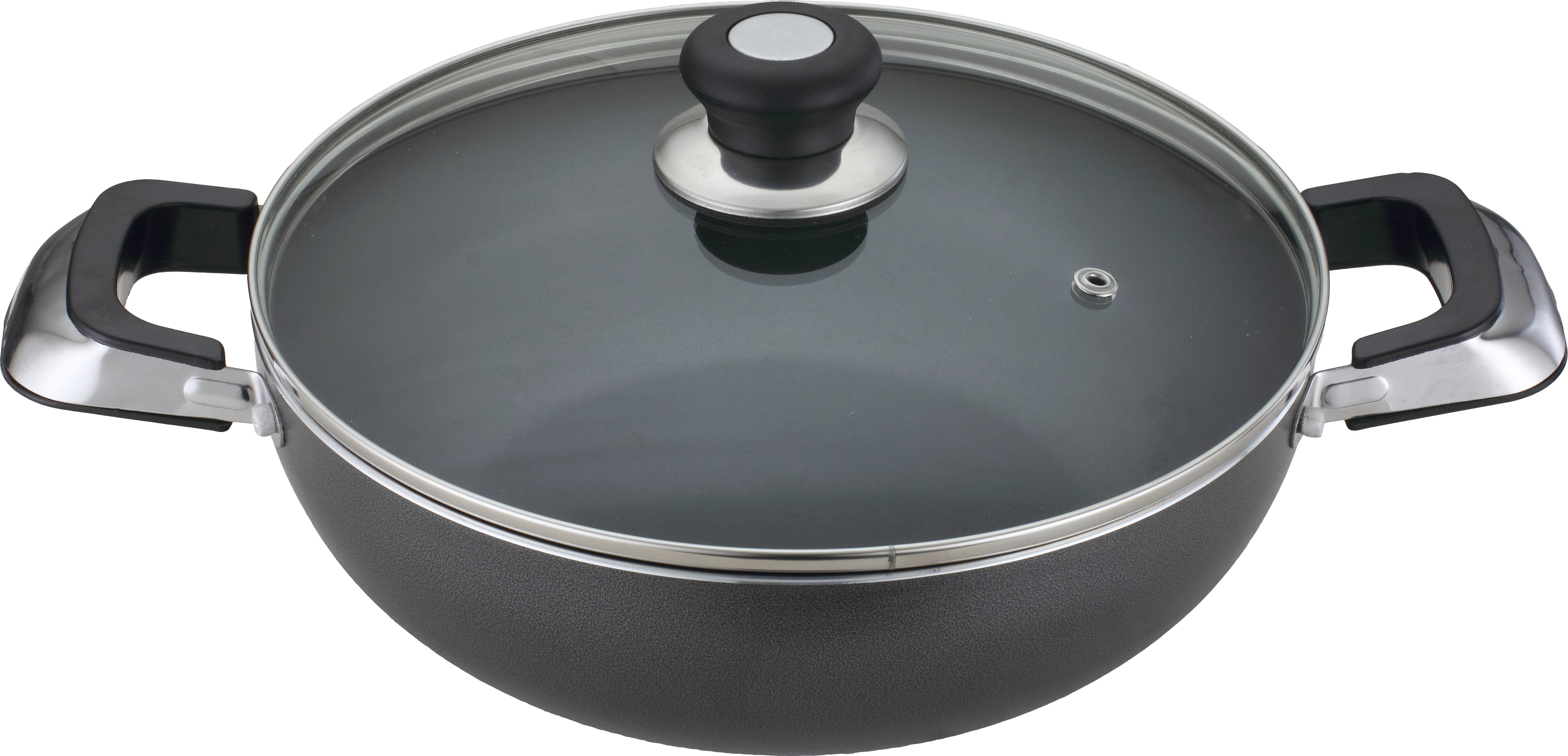The Kitchen Sense Heavy Duty Non-Stick Casserole Stockpot with Glass ...