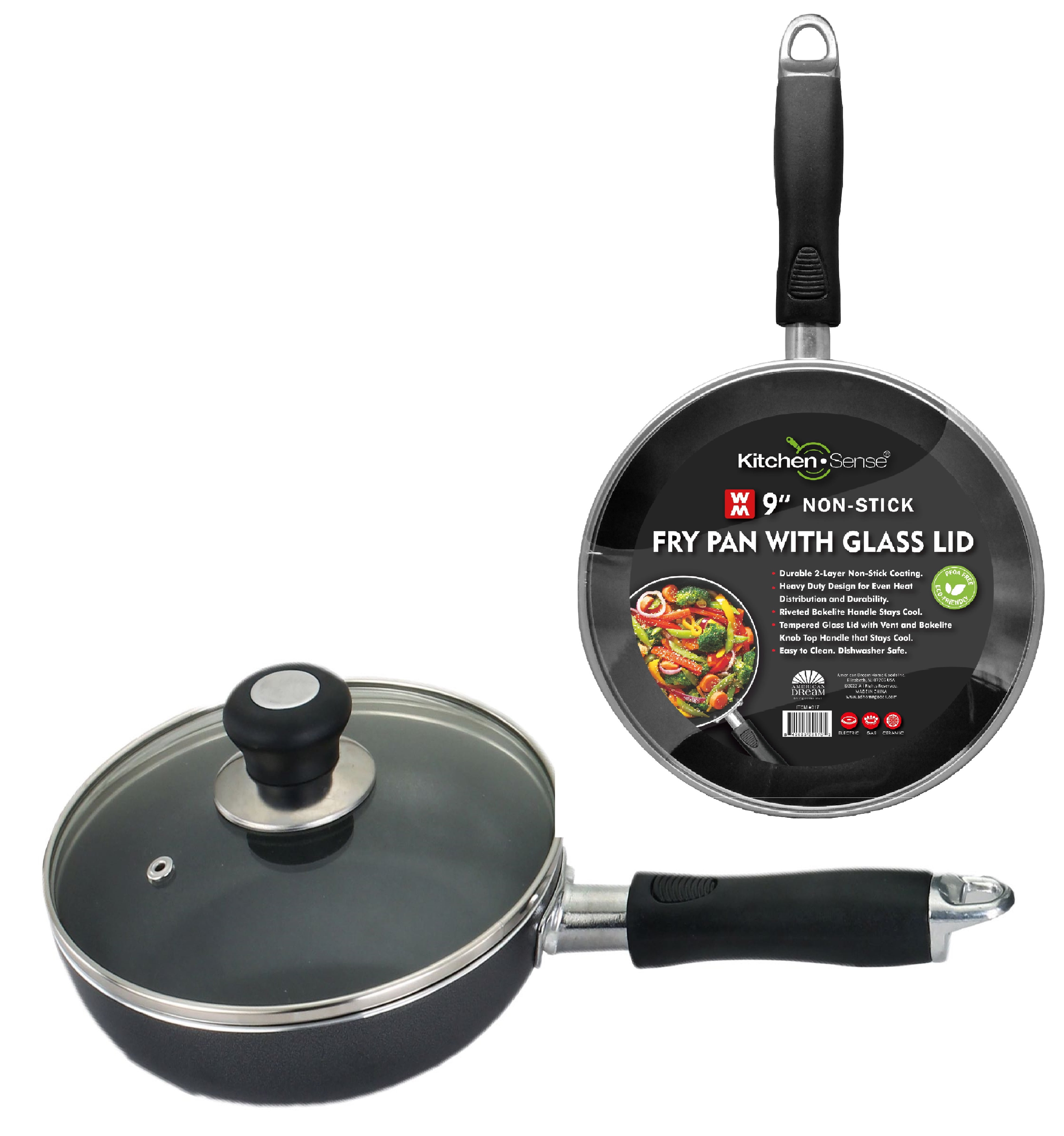 Kitchen Sense Easy Clean Induction Non-Stick Heavy Duty Fry Pan with ...