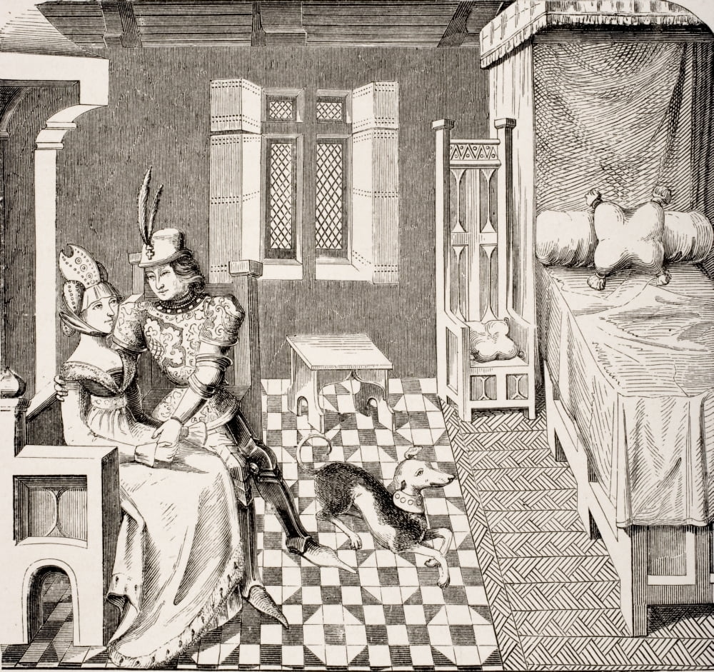 The Knight And His Lady Costumes Of The Court Of Burgandy In The 14Th ...
