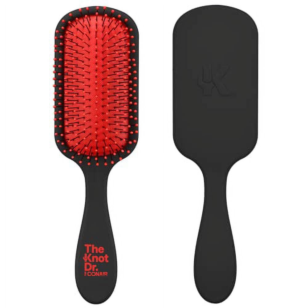 The Knot Dr. for Conair Hair Brush, Wet and Dry Detangler with Storage ...