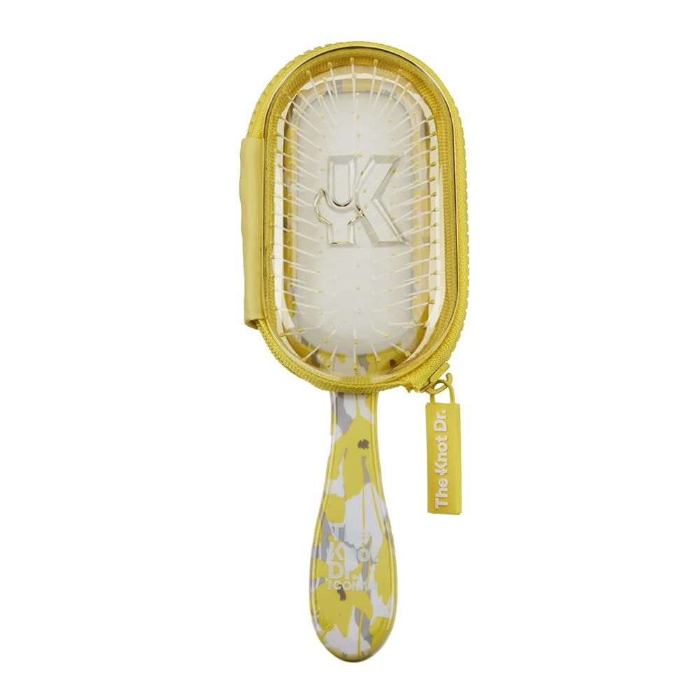 The Knot Dr. for Conair Mini Hair Brush, Wet and Dry Detangler with ...