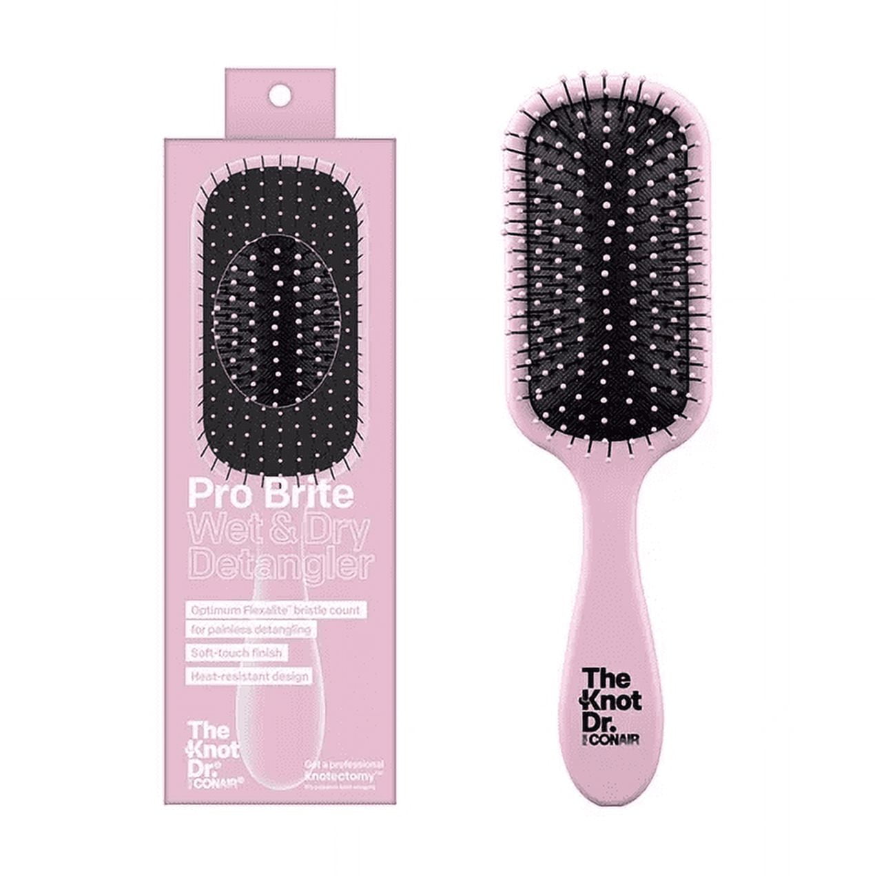 The Knot Dr. for Conair Pro Brite Wet and Dry Detangling Hairbrush ...